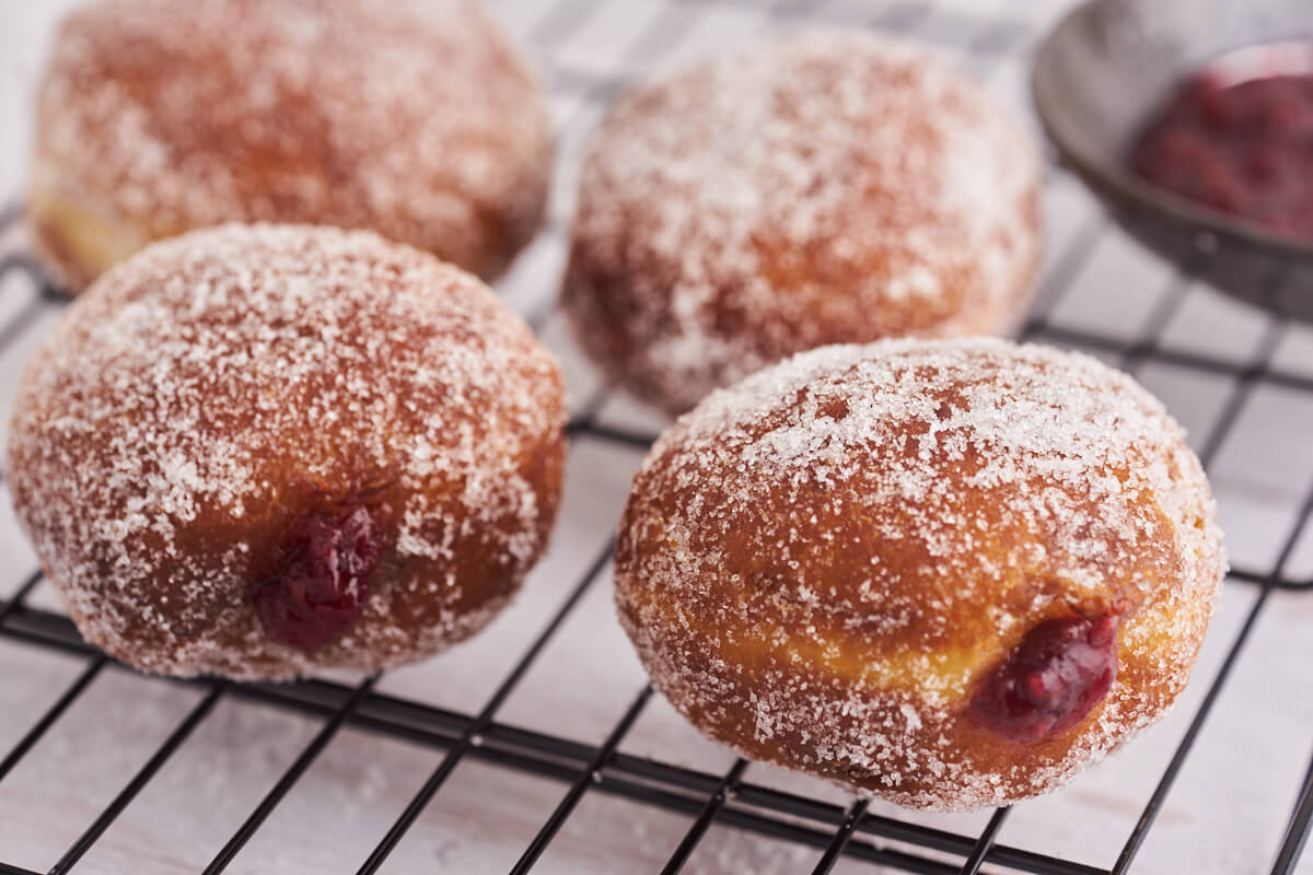 Berlinere - Opskrift på hjemmelavede Berliner Pfannkuchen