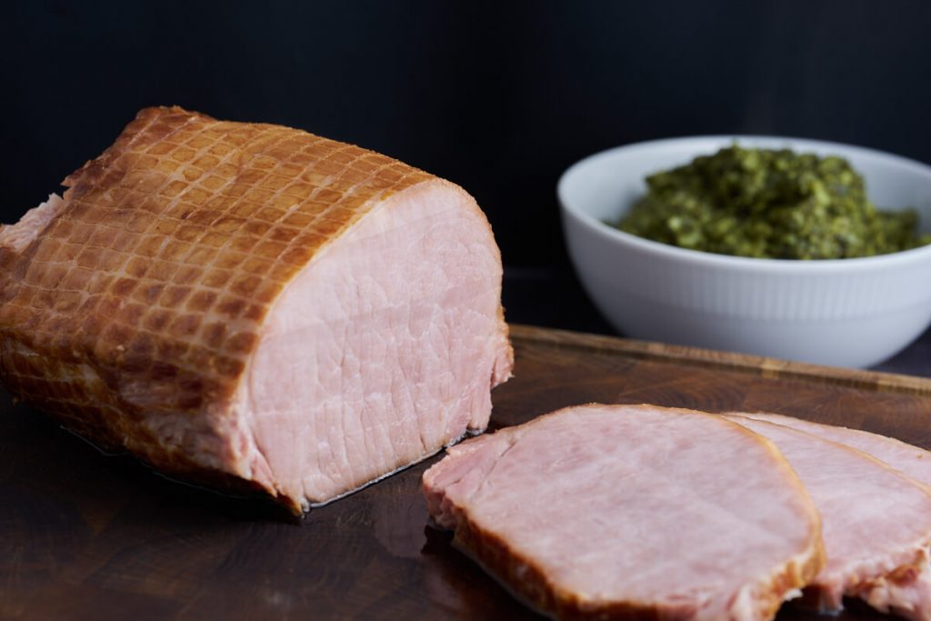 Kogt hamburgerryg - Kogetid og opskrift på hamburgerryg