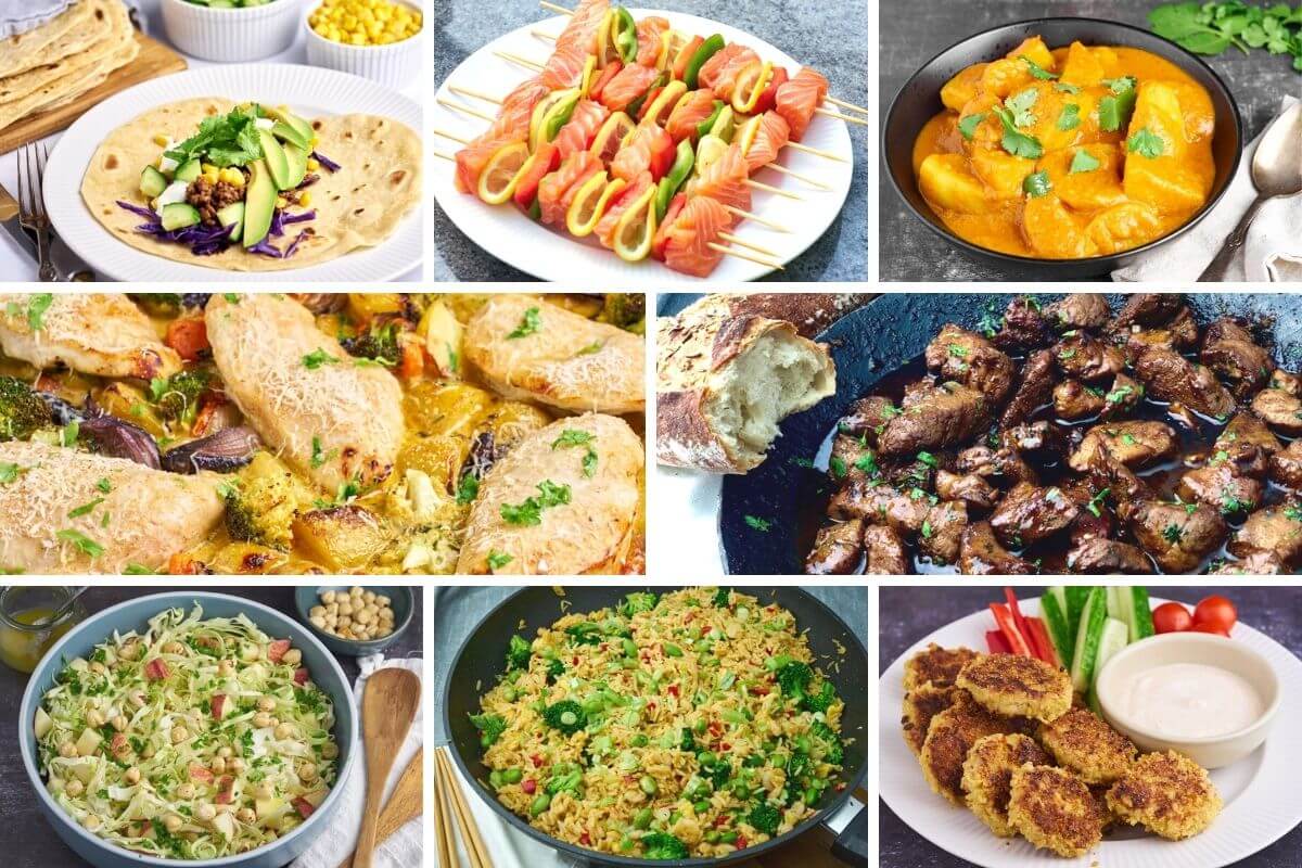 Madplan uge 1 + indkøbsliste - Med sundere mad for hele familien