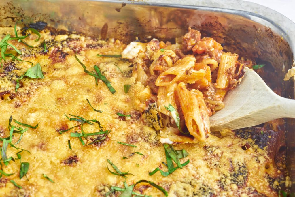 Lasagnette - Opskrift på nemt bagt pastafad i ovn