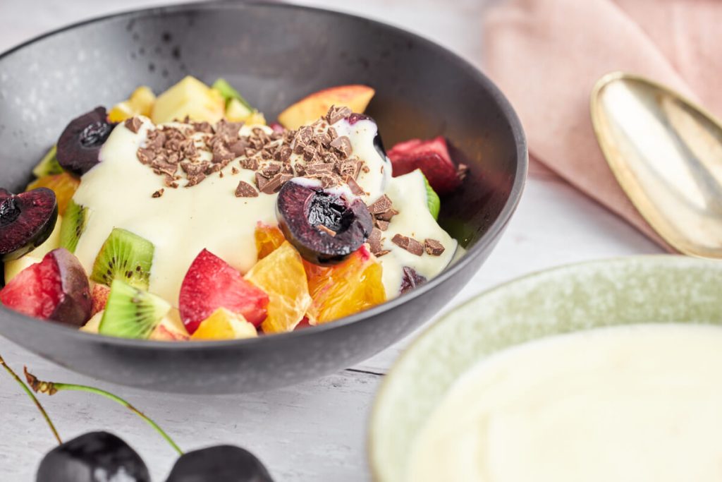Råcreme - Nem opskrift på vaniljecreme til frugtsalat eller desserter