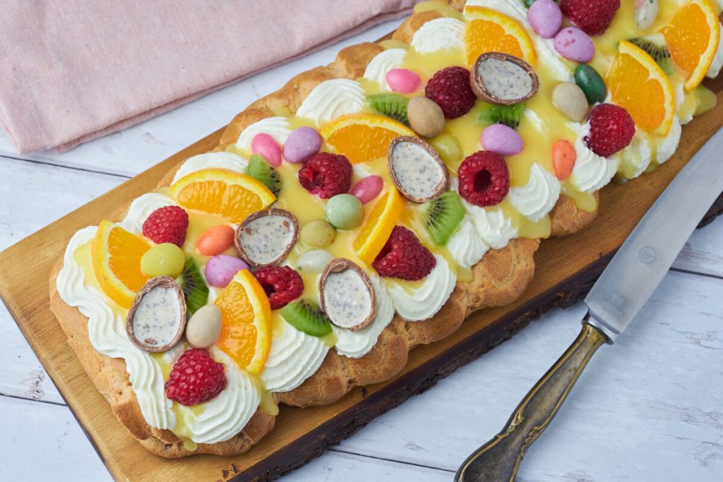 Påske walesstang med appelsin curd og påskeæg - Nem opskrift
