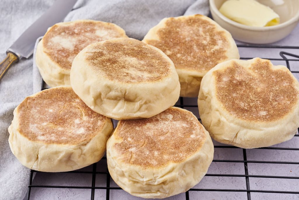 English muffins - Nem opskrift på Engelske muffins til Morgenmad