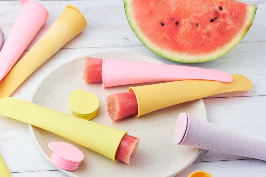 Sunde vandmelon is - Hjemmelavede ispinde eller skub op-is