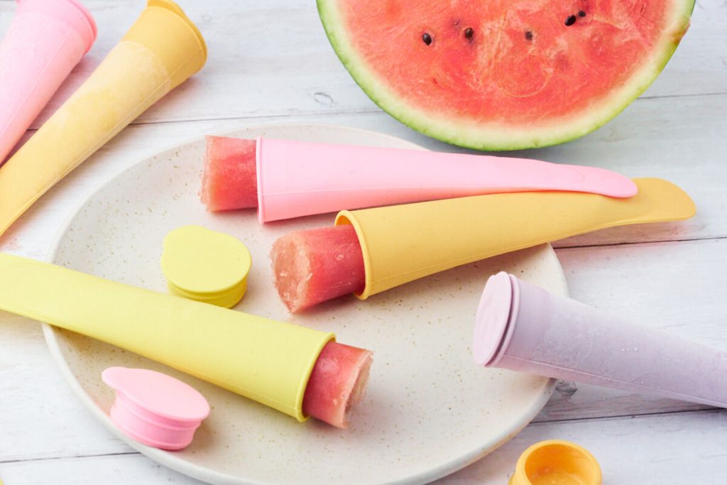 Sunde vandmelon is - Hjemmelavede ispinde eller skub op-is