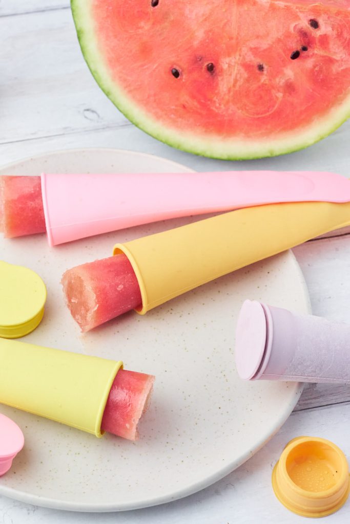 Sunde vandmelon is - Hjemmelavede ispinde eller skub op-is