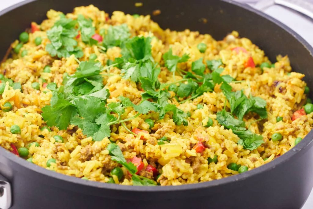 Orientalsk risret med oksekød - Nem opskrift på one pot risret